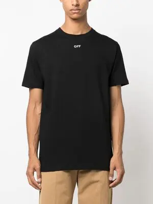 Off-White Arrows-embroidered Cotton T-shirt