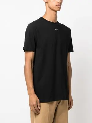 Off-White Arrows-embroidered Cotton T-shirt
