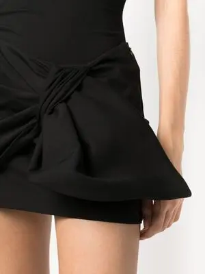 Attico Daiki Tie-knit Mini Skirt
