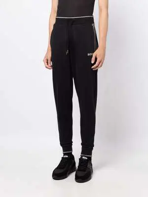 BOSS Logo-embroidery Cotton Track Pants