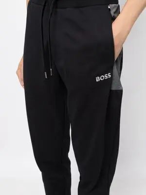 BOSS Logo-embroidery Cotton Track Pants