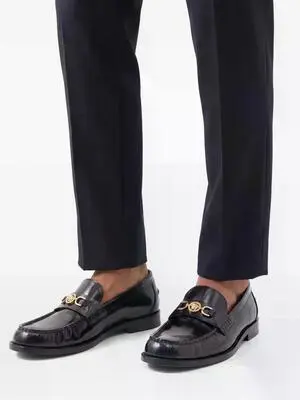 Versace Medusa '95 Leather Loafers - Black