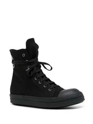Rick Owens Eyelet-detailing Zip-up Sneakers