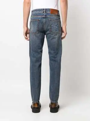 Etro Pegaso Motif Slim-cut Jeans