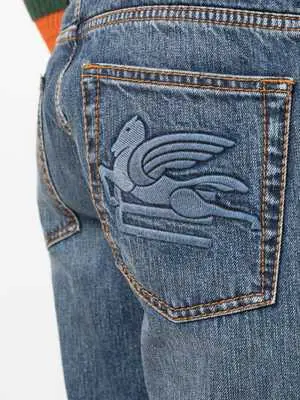 Etro Pegaso Motif Slim-cut Jeans