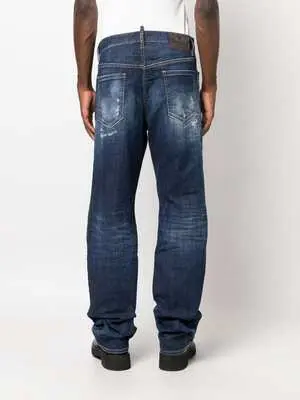 Dsquared2 Ripped Straight-leg Jeans