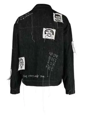 HACULLA. Embroidered Denim Trucker Jacket