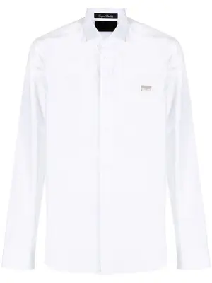 Philipp Plein Sugar Daddy Cut Ls Shirt - White