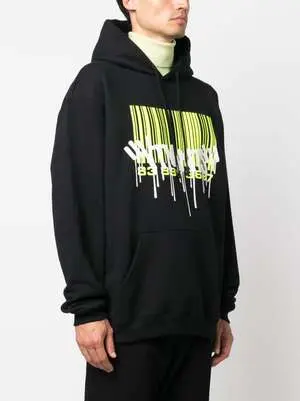 VTMNTS Barcode-print Long-sleeve Hoodie