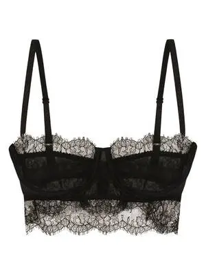 Dolce & Gabbana Chantilly-lace Balconette Bra - Black