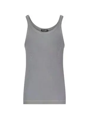 Dolce & Gabbana Cotton Tank Top - Grey