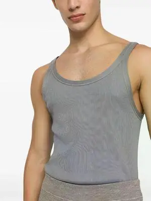 Dolce & Gabbana Cotton Tank Top - Grey