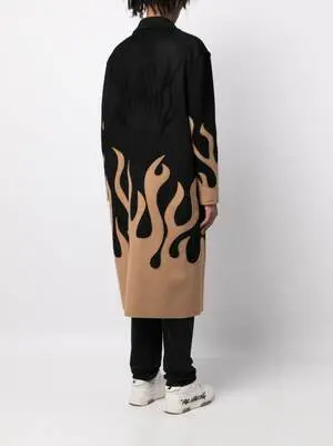 HACULLA. Up In Flames Wool Coat - Black