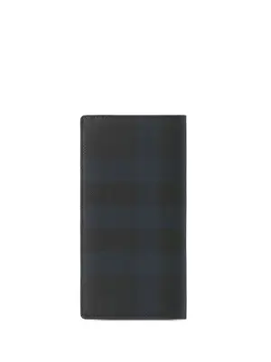 Burberry Check-pattern Leather Wallet