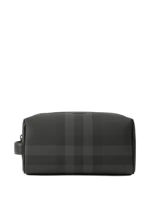 Burberry Check-pattern Travel Pouch