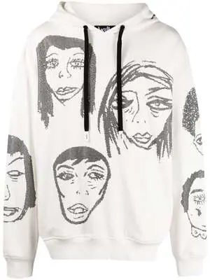 HACULLA. They're Watching Cotton Hoodie - White