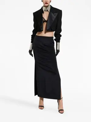 Dolce & Gabbana Velvet-effect Cropped Blazer