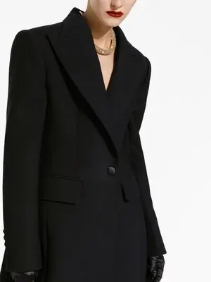 Dolce & Gabbana Double-breasted Long Coat - Black