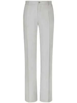Dolce & Gabbana Pressed-crease Tailored Trousers - Grey