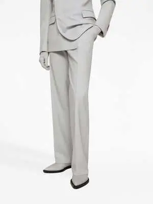 Dolce & Gabbana Pressed-crease Tailored Trousers - Grey