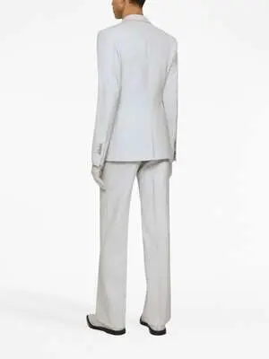Dolce & Gabbana Pressed-crease Tailored Trousers - Grey