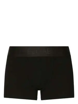 Dolce & Gabbana Logo-waistband Cotton Boxers - Black