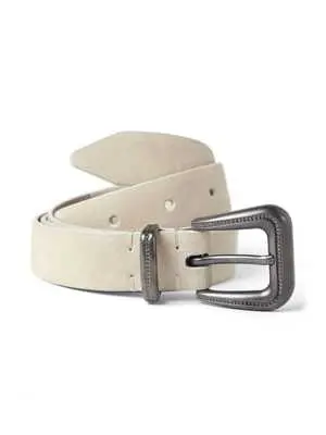 Brunello Cucinelli Suede Adjustable-fit Belt