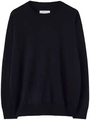 JIL SANDER Crew-neck Wool Jumper - Blue
