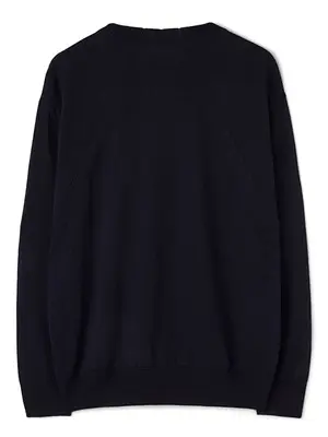 JIL SANDER Crew-neck Wool Jumper - Blue
