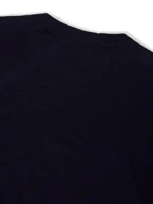 JIL SANDER Crew-neck Wool Jumper - Blue