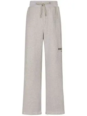 Dolce & Gabbana Logo-print Cotton Track Pants - Grey