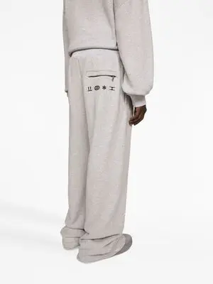Dolce & Gabbana Logo-print Cotton Track Pants - Grey