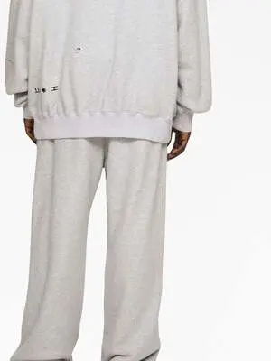 Dolce & Gabbana Logo-print Cotton Track Pants - Grey