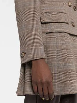 Moschino Pleat-detail Double-breasted Blazer