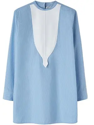 JIL SANDER Striped Cotton Blouse
