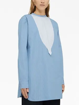 JIL SANDER Striped Cotton Blouse
