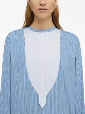 JIL SANDER Striped Cotton Blouse