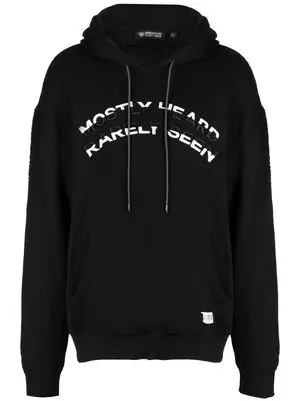 MOSTLY HEARD RARELY SEEN Logo-embossed Cotton Hoodie