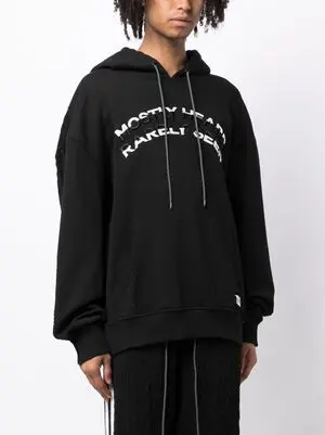 MOSTLY HEARD RARELY SEEN Logo-embossed Cotton Hoodie