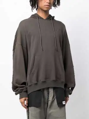MOSTLY HEARD RARELY SEEN Cable-knit Cotton Hoodie
