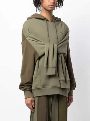 MOSTLY HEARD RARELY SEEN Double-sleeve Cotton Hoodie - Green