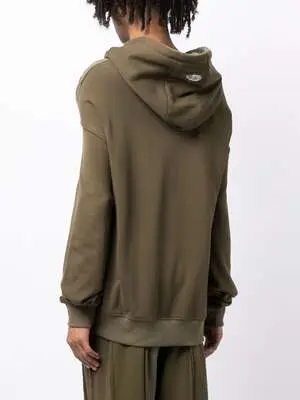 MOSTLY HEARD RARELY SEEN Double-sleeve Cotton Hoodie - Green