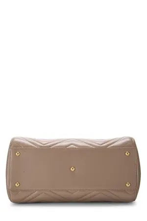 Gucci Leather Gg Marmont Top Handle Bag
