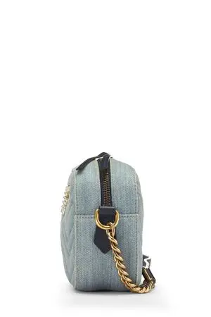 Gucci Denim Gg Marmont Crossbody Mini