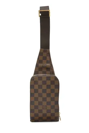 LOUIS VUITTON Damier Ebene Geronimos Sling Bag - Brown