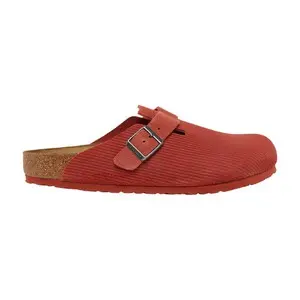 BIRKENSTOCK Boston VL Clogs - Corduroy_sienna_red