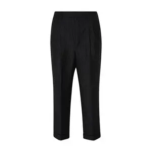 AMI Paris Carott Fit Trousers - Heather_grey_ivory