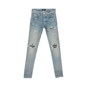 Amiri Mx1 Leather Jean - Blue