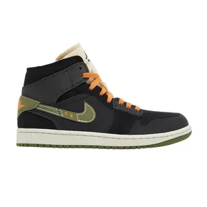 JORDAN 1 Mid Se Craft Sneakers - Black