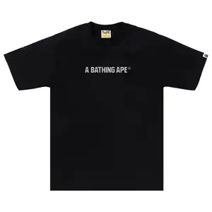 A BATHING APE Honeycomb Camo Busy Works Tee /grey - Black